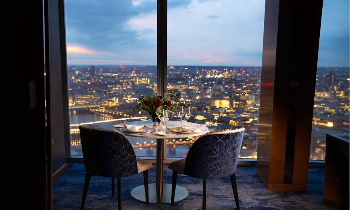 13 private dining rooms with stunning views of London