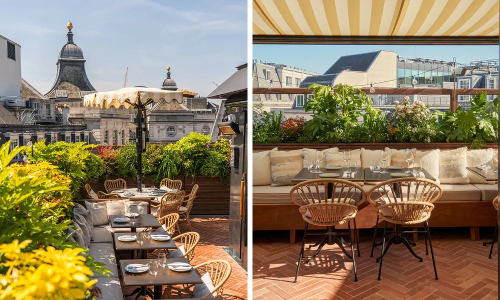 14 private dining rooms with stunning views of London