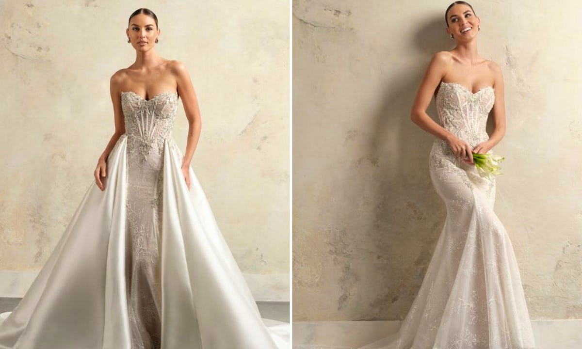 11 best convertible wedding dresses that offer two styles in one