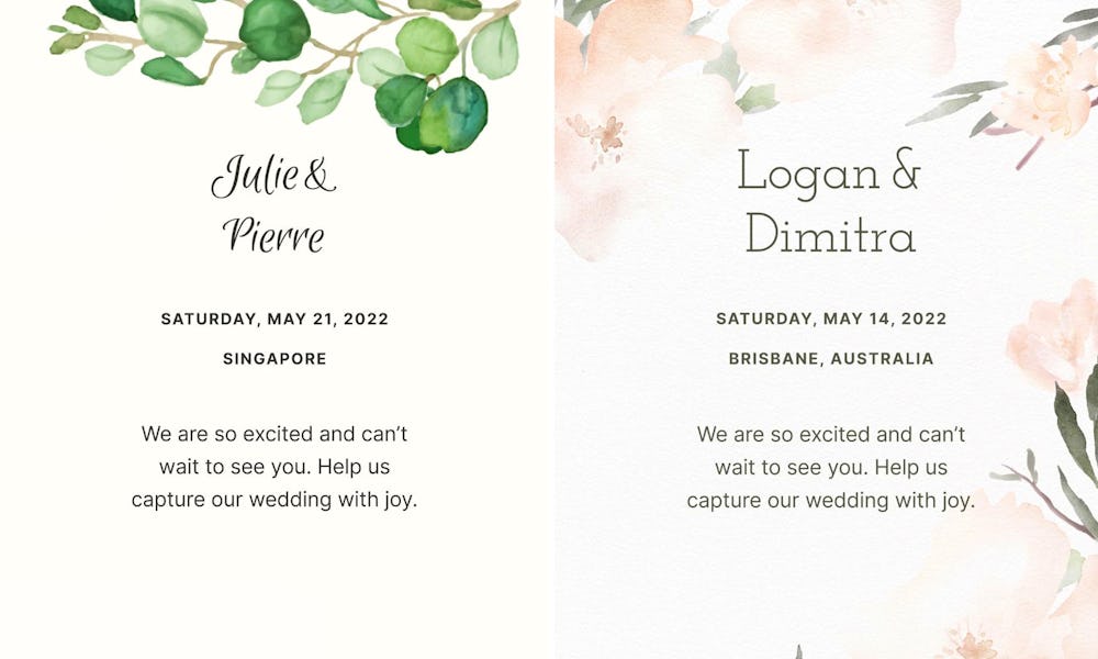 The ultimate guide to digital wedding invitations
