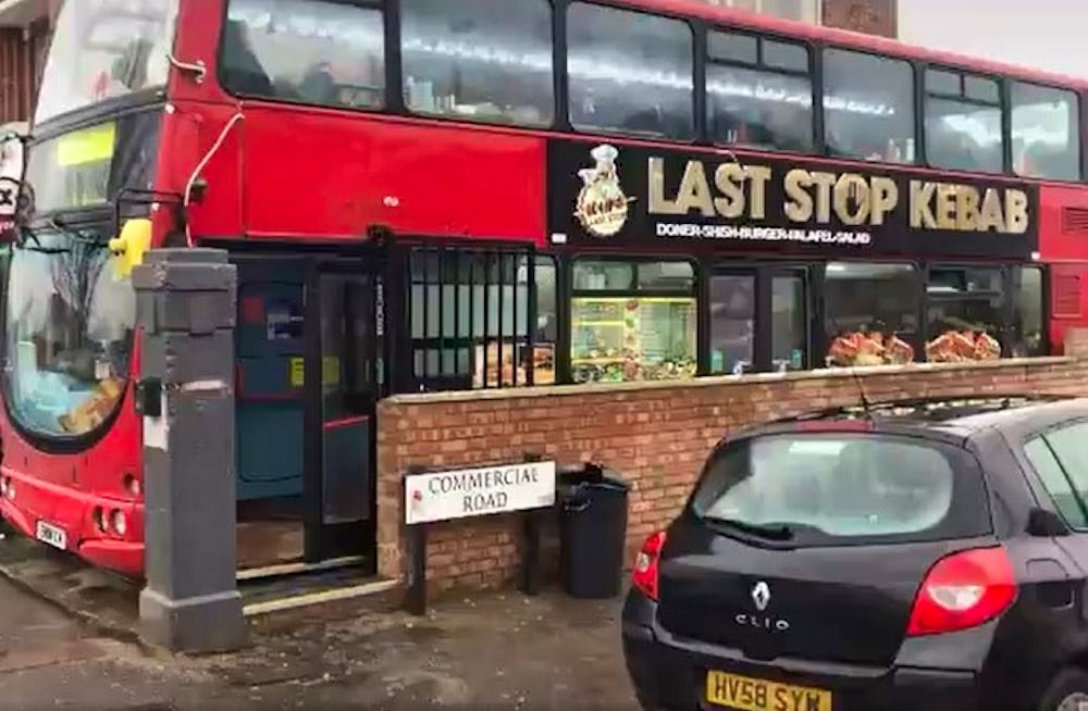 Man opens kebab shop on-board London bus