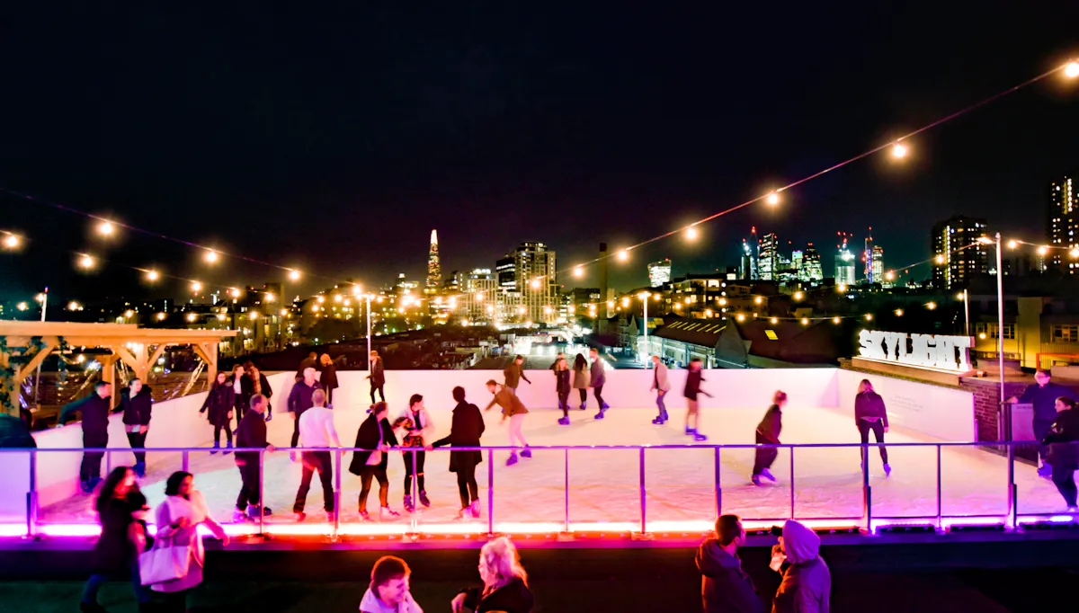 Rooftop ice rink This is where to book your Christmas office do