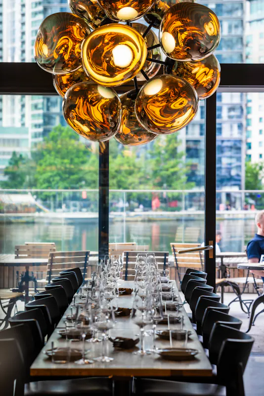 Roe Canary Wharf in London - Christmas party venues