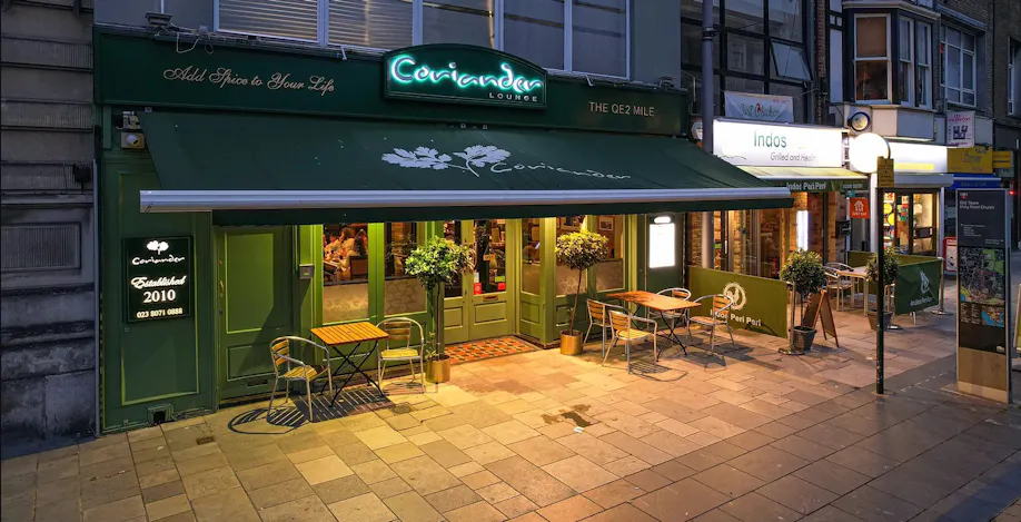 Coriander Lounge, Hampshire - Restaurant Review, Menu, Opening Times